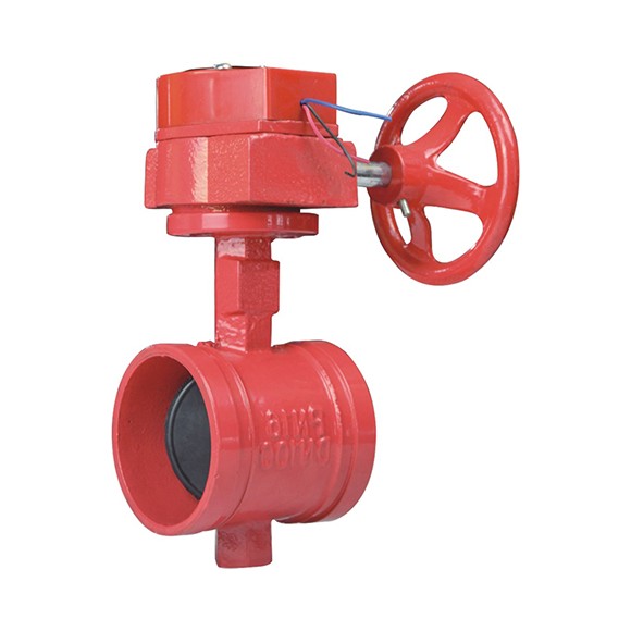 Grooved butterfly valves